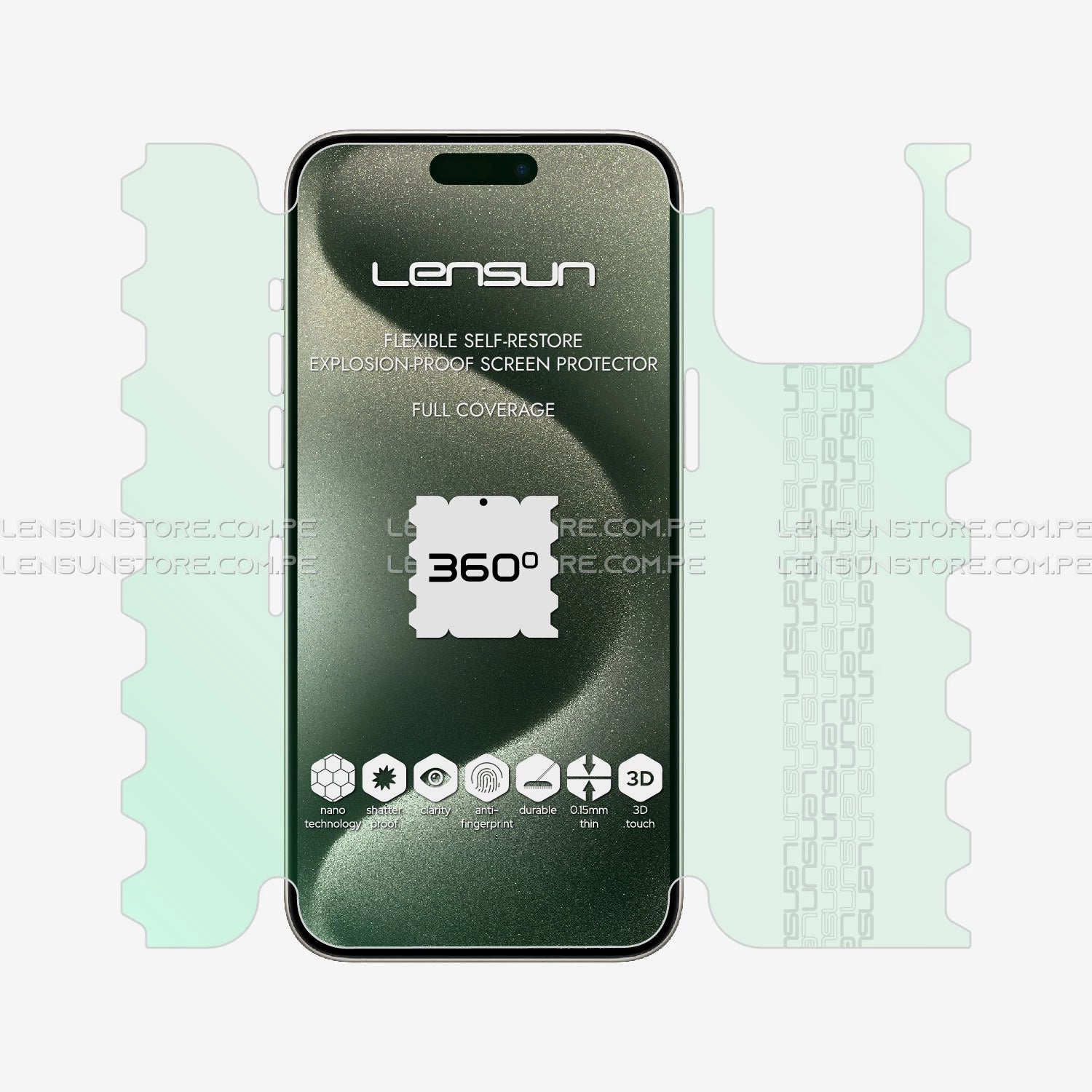 Lámina 360 Lensun - iPhone 15 Pro Max