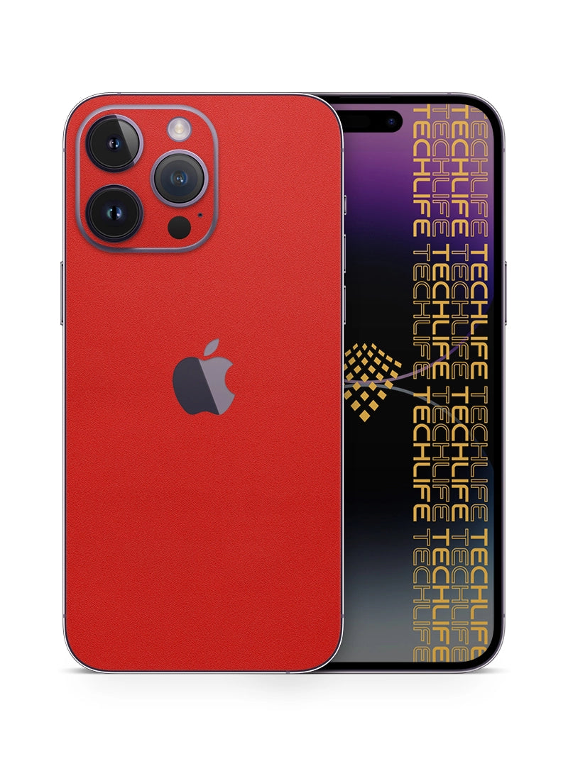 Skin Premium Color Rojo iPhone 14 Pro Max — Tech Life